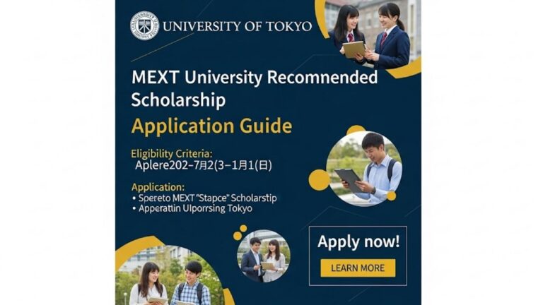 Unlocking Your Dream: The 2026 University of Tokyo MEXT University Recommended Scholarship ...